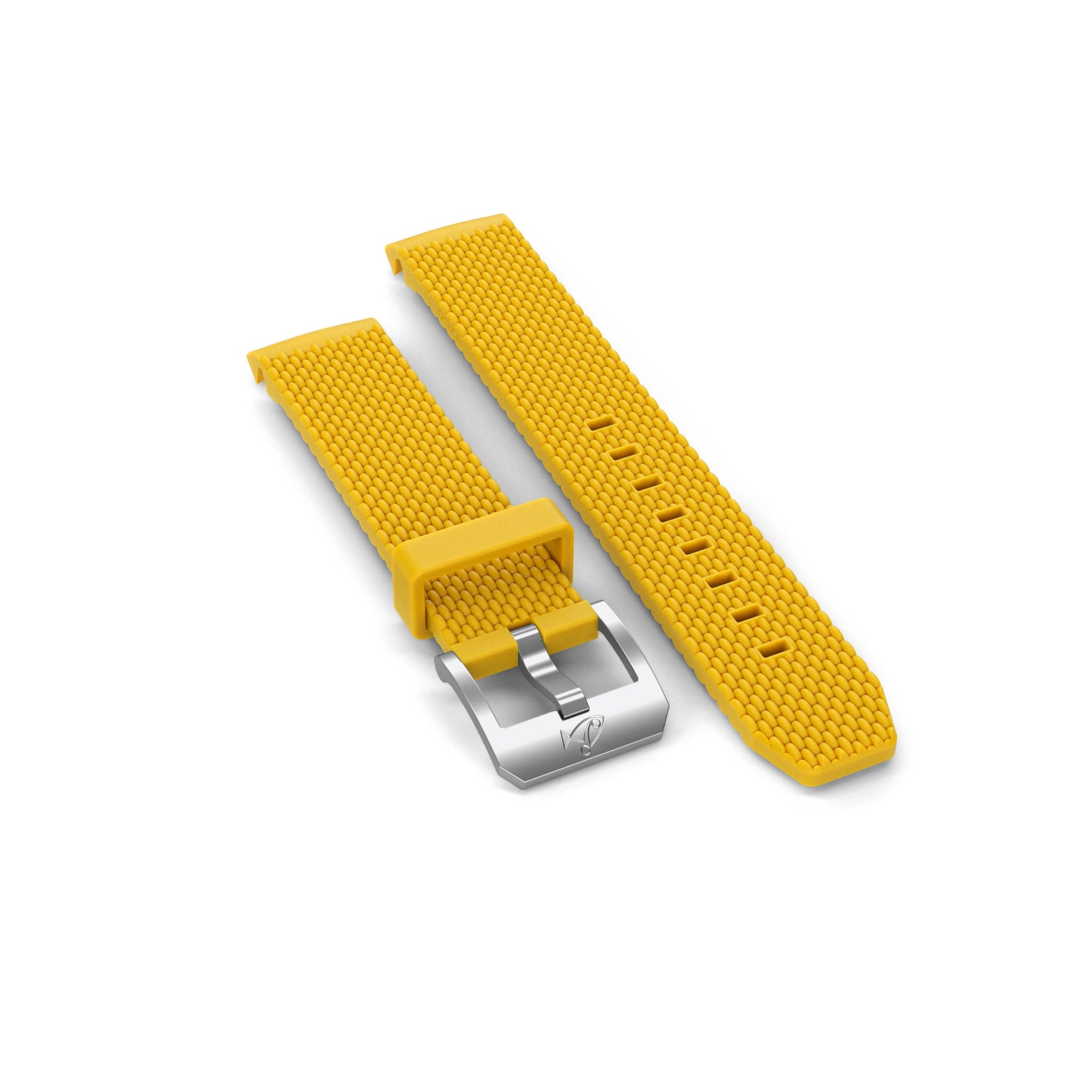 SUB 200 Rubber strap with buckle, Yellow